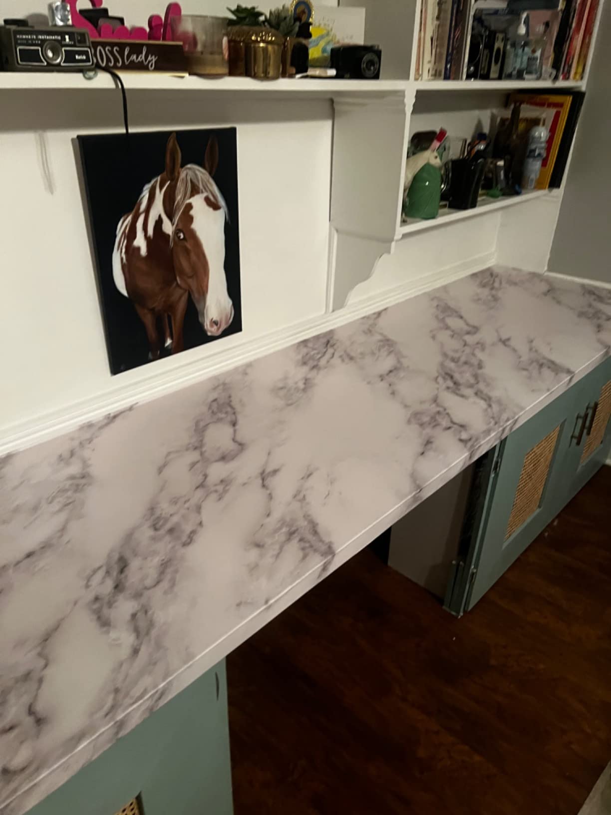 $10/mo - Finance Decotalk 30"x200" Countertop Vinyl Wrap Marble Contact ...
