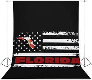 Vintage Florida US Flag Photography Background Photo Cloth Wall ...