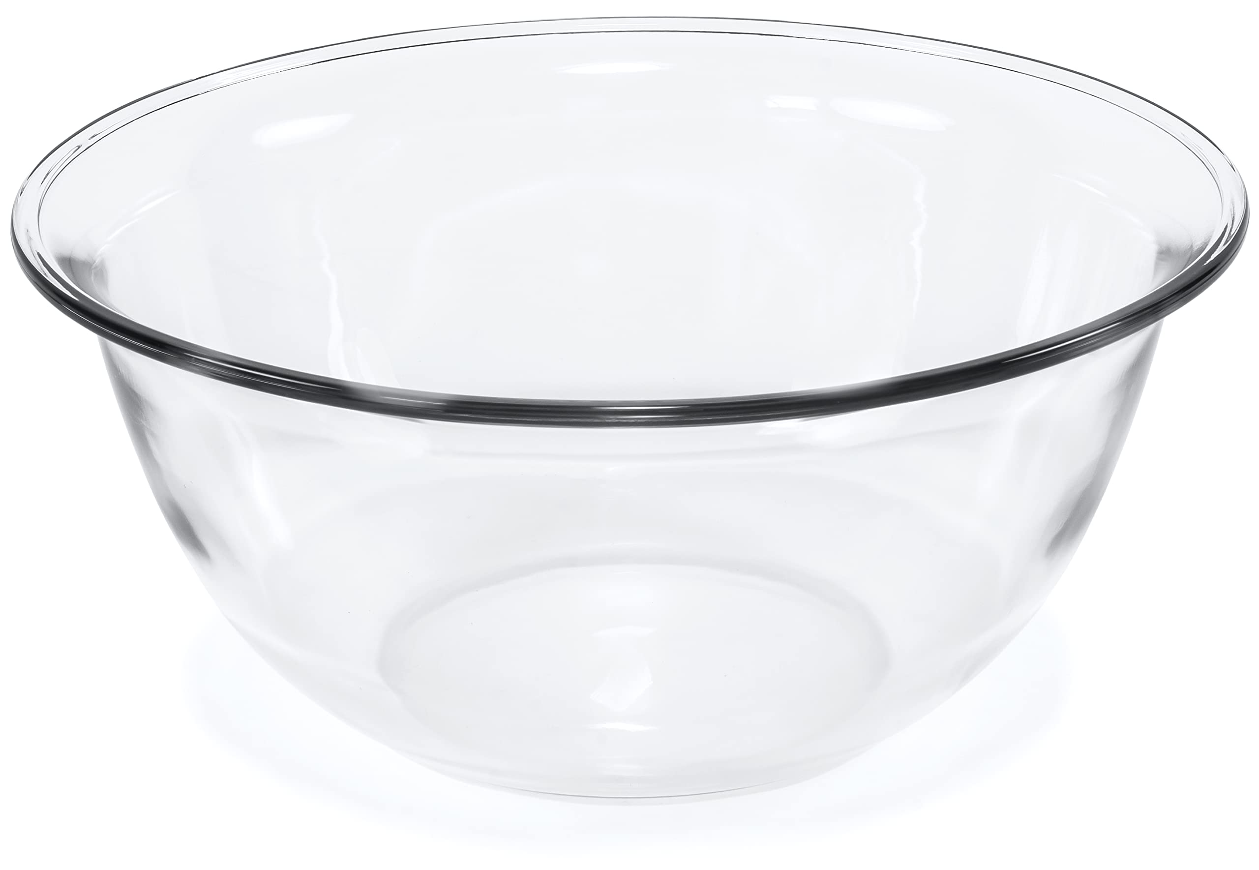 Red Co. Clear Glass Round Serving/Mixing Bowl, Large - 10" x 5"H