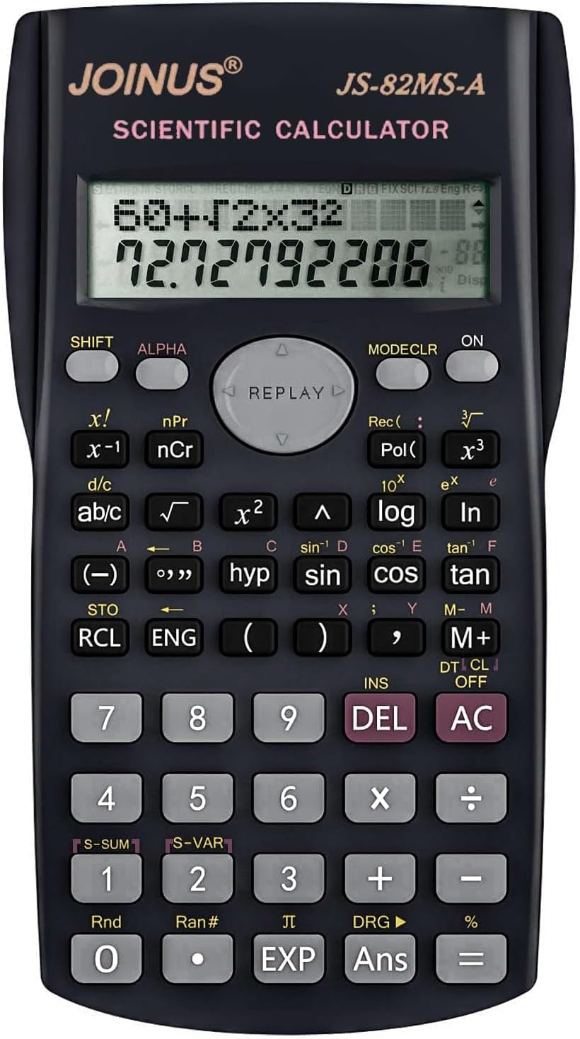Scientific Calculator 12 Digits electronic, 240 Function with 2-Line ...