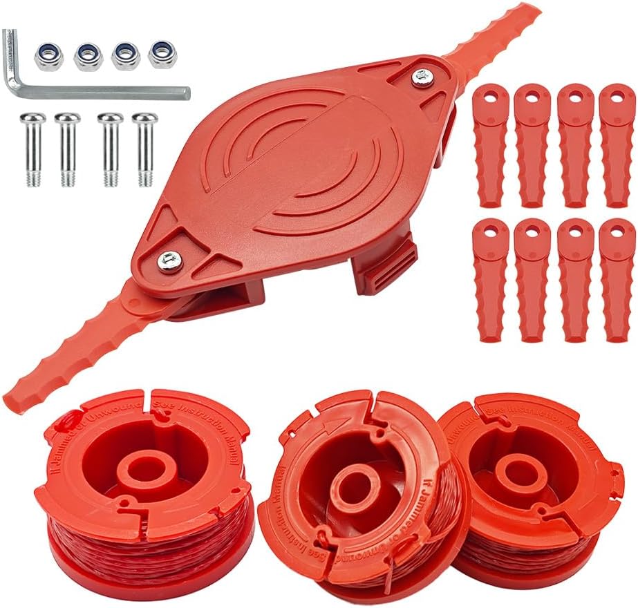 Amazon.com : MADAT CMZST080 CMZST0803 Trimmer Head Blade and Spool Line ...