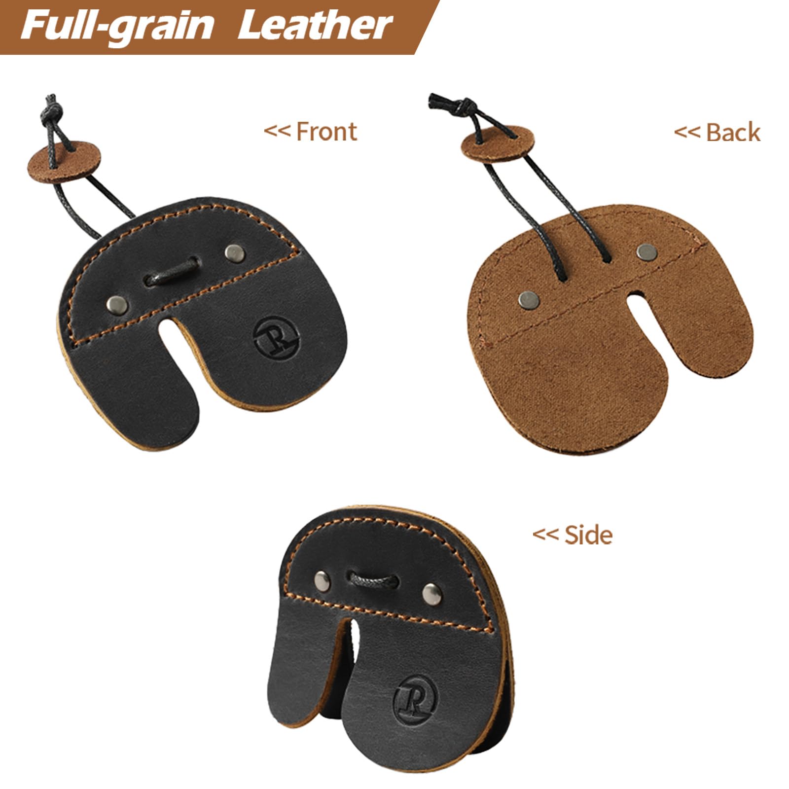 Snapklik.com : Leather Archery Finger Tabs,Handmade Archery Finger ...