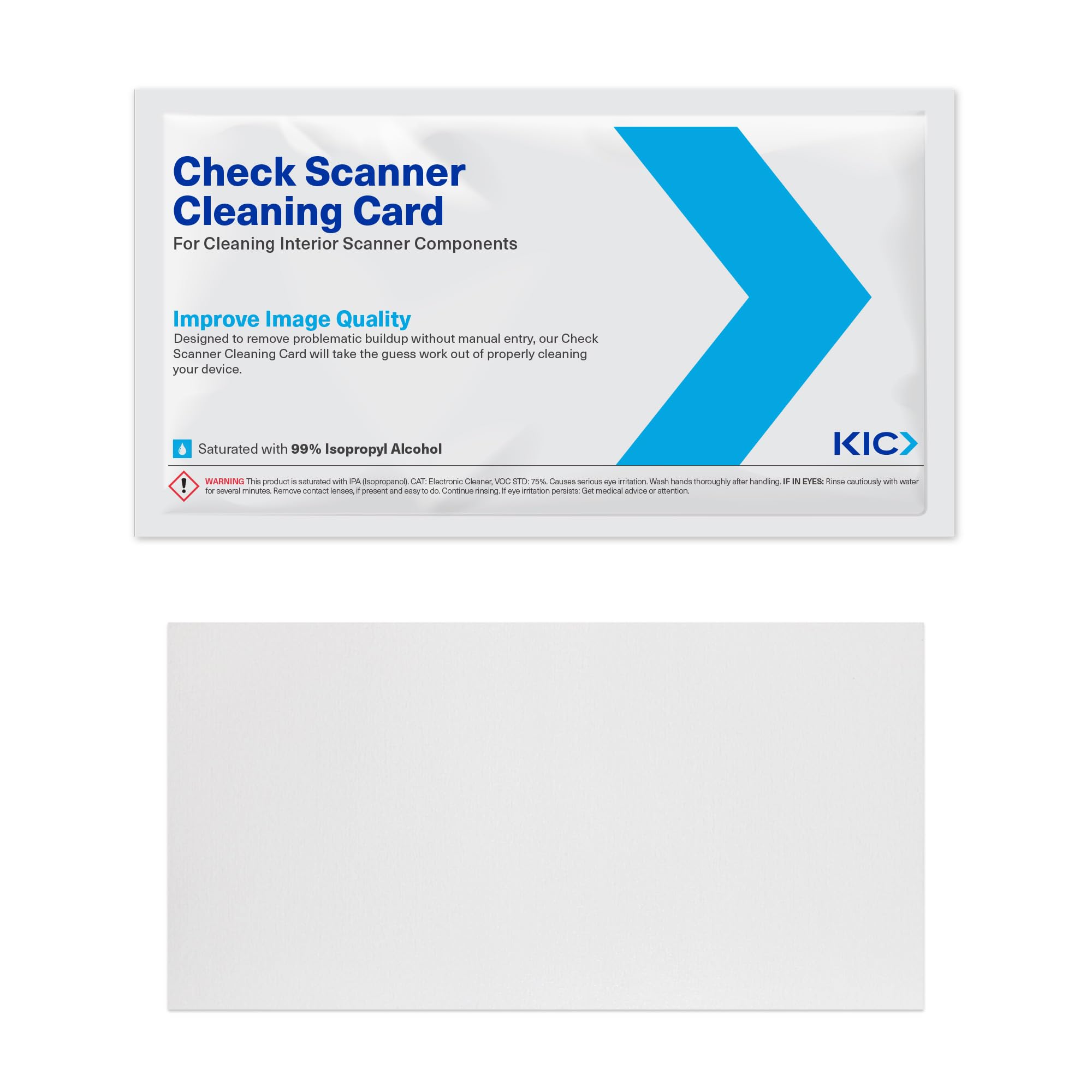 Amazon.com: Kicteam K2-CIB25 Check Scanner Cleaning Card : Office Products