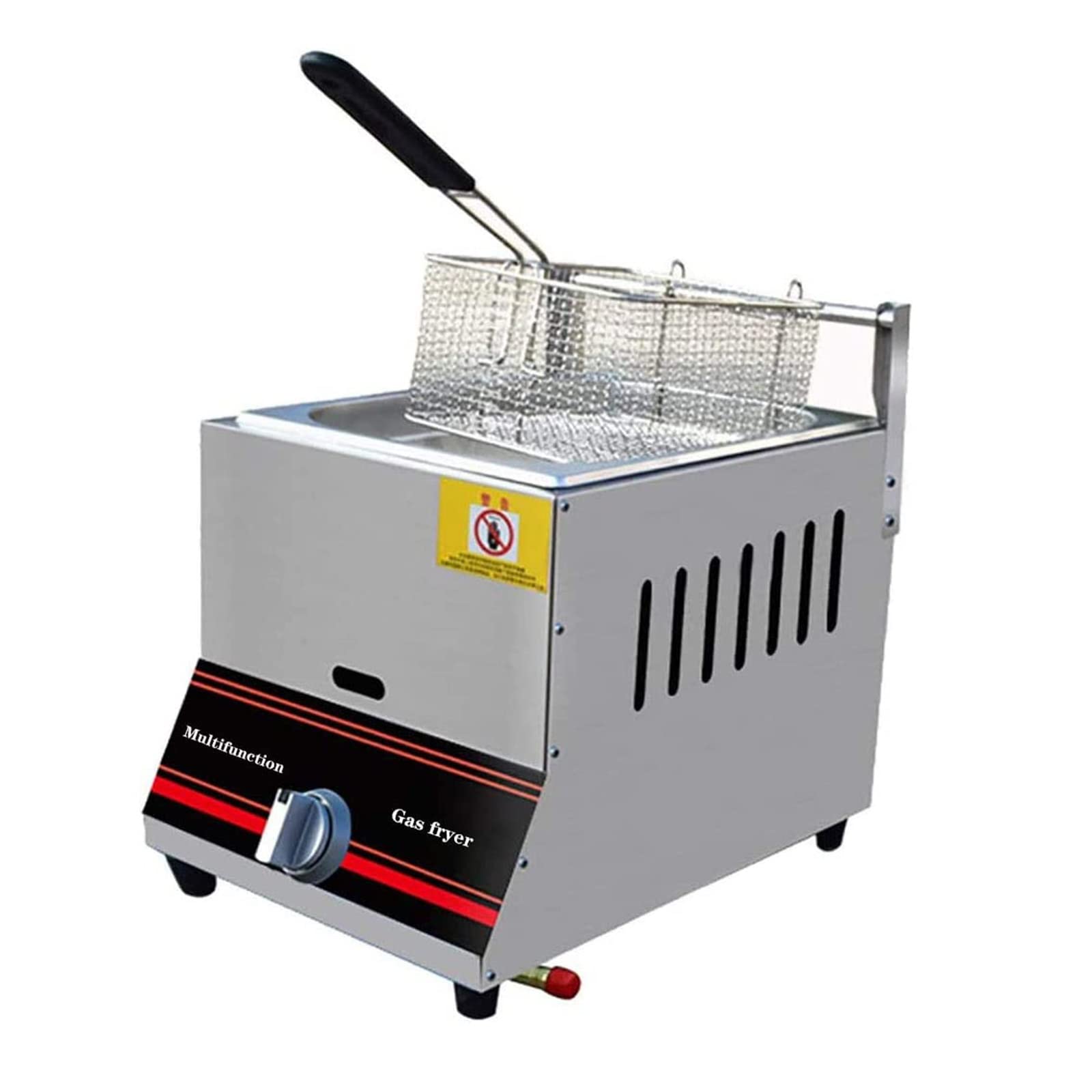 Amazon.com: 6L/12L Gas Deep Fryer,Stainless Steel Fat Fryer With ...