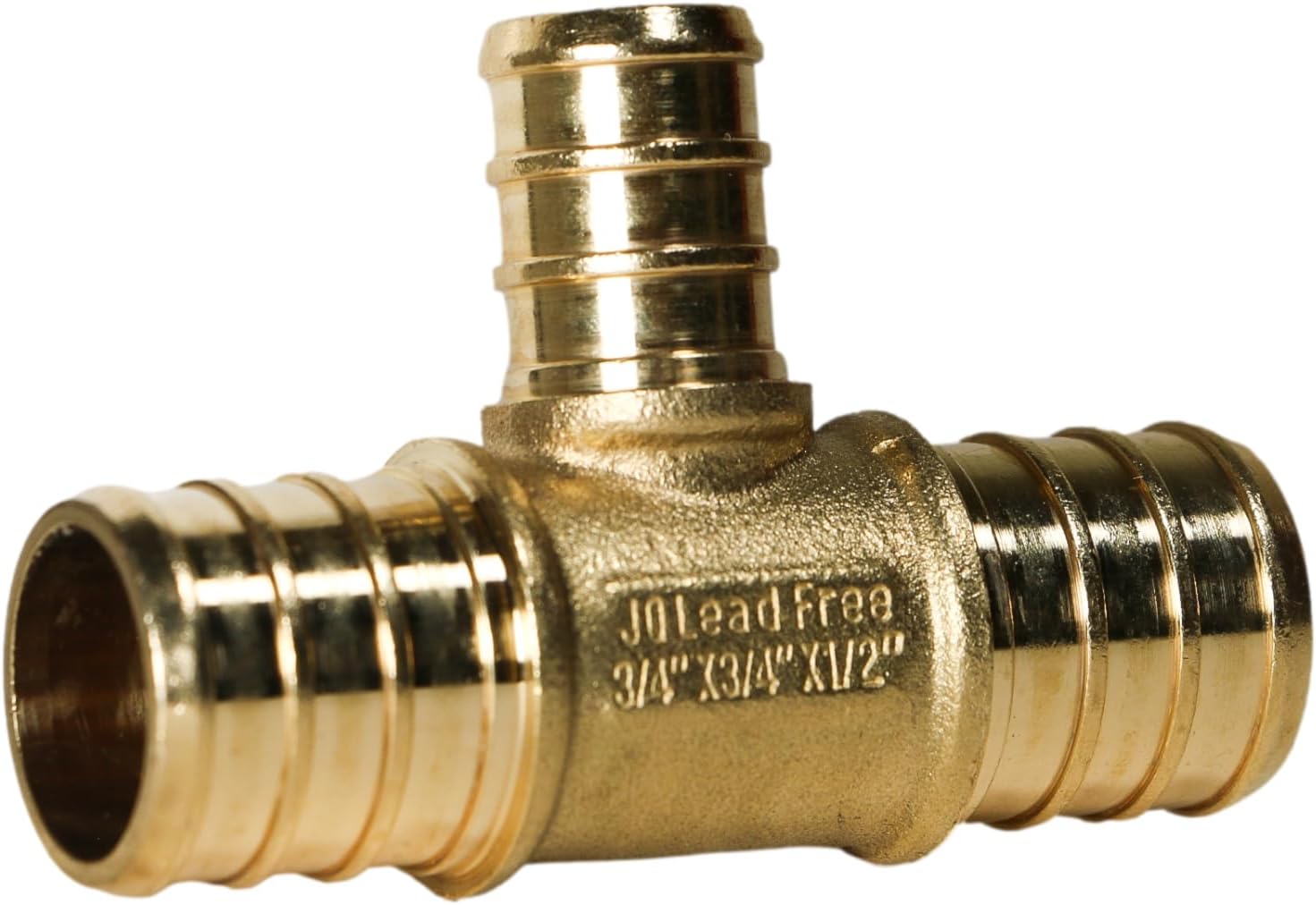 Amazon.com: 3/4" x 3/4" x 1/2" PEX Tee Pex Fittings 3/4 Inch to 1/2 ...