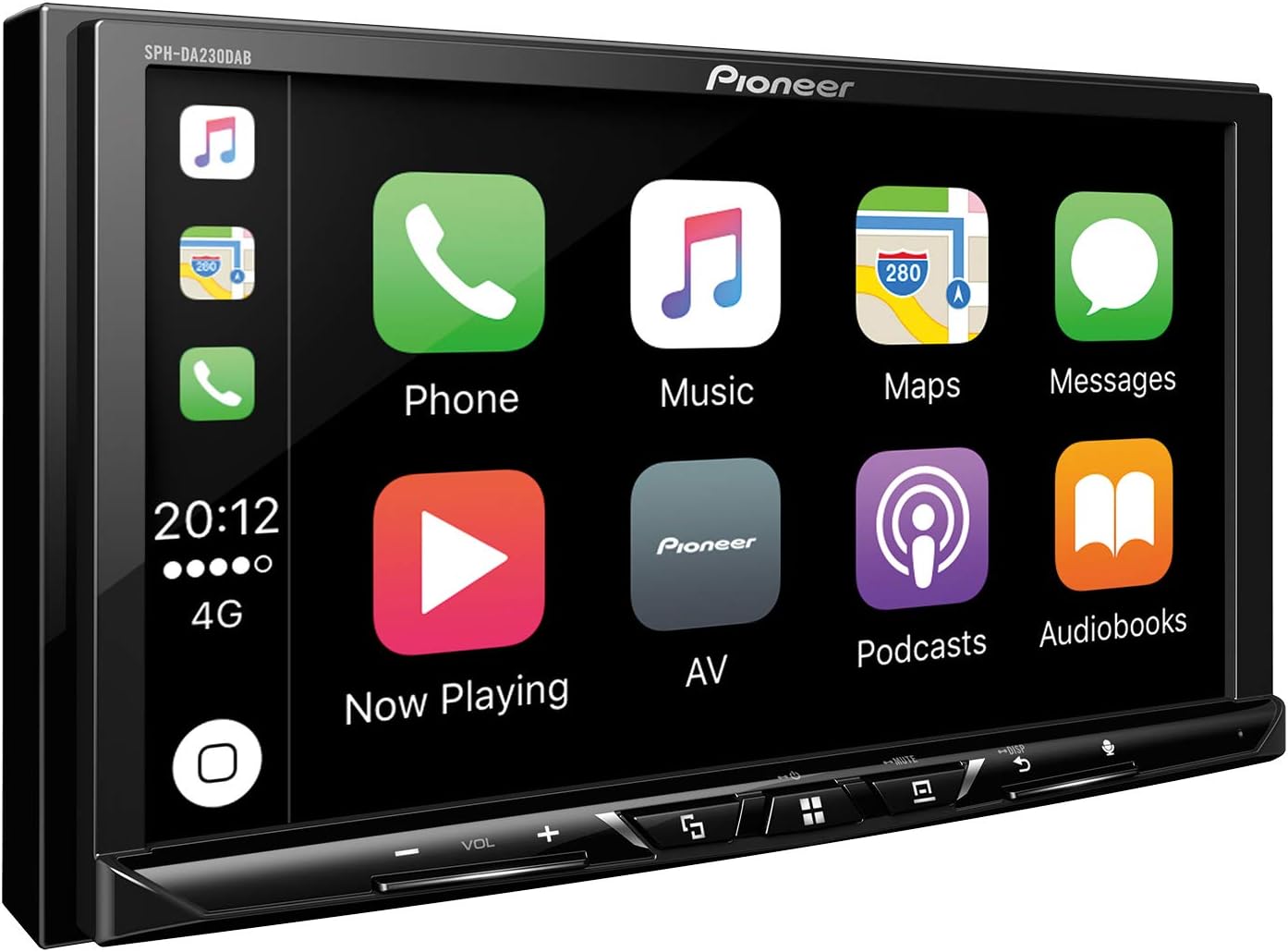 PIoneer SPH-DA360DAB Wireless Apple CarPlay and Android Audio Reciever ...