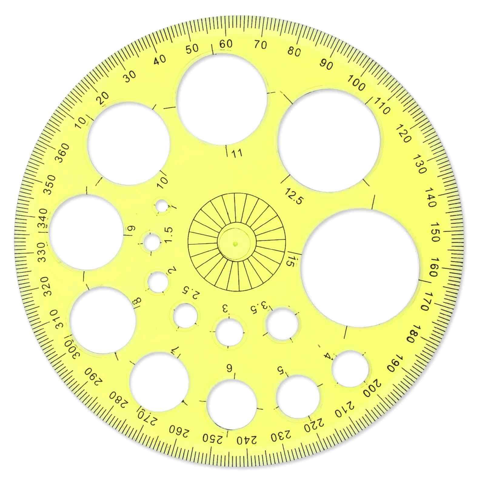 ZEYIYER Kreisschablone zum Zeichnen, Messschablonen Rundes ...