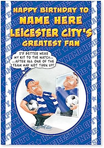 Personalised Birthday Card - Any name - Football cartoon - For ...