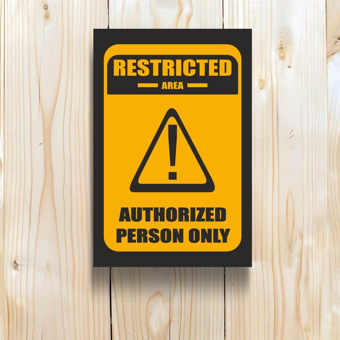 Voorkoms Restricted Authorized Person Onlysign Board For Construction ...
