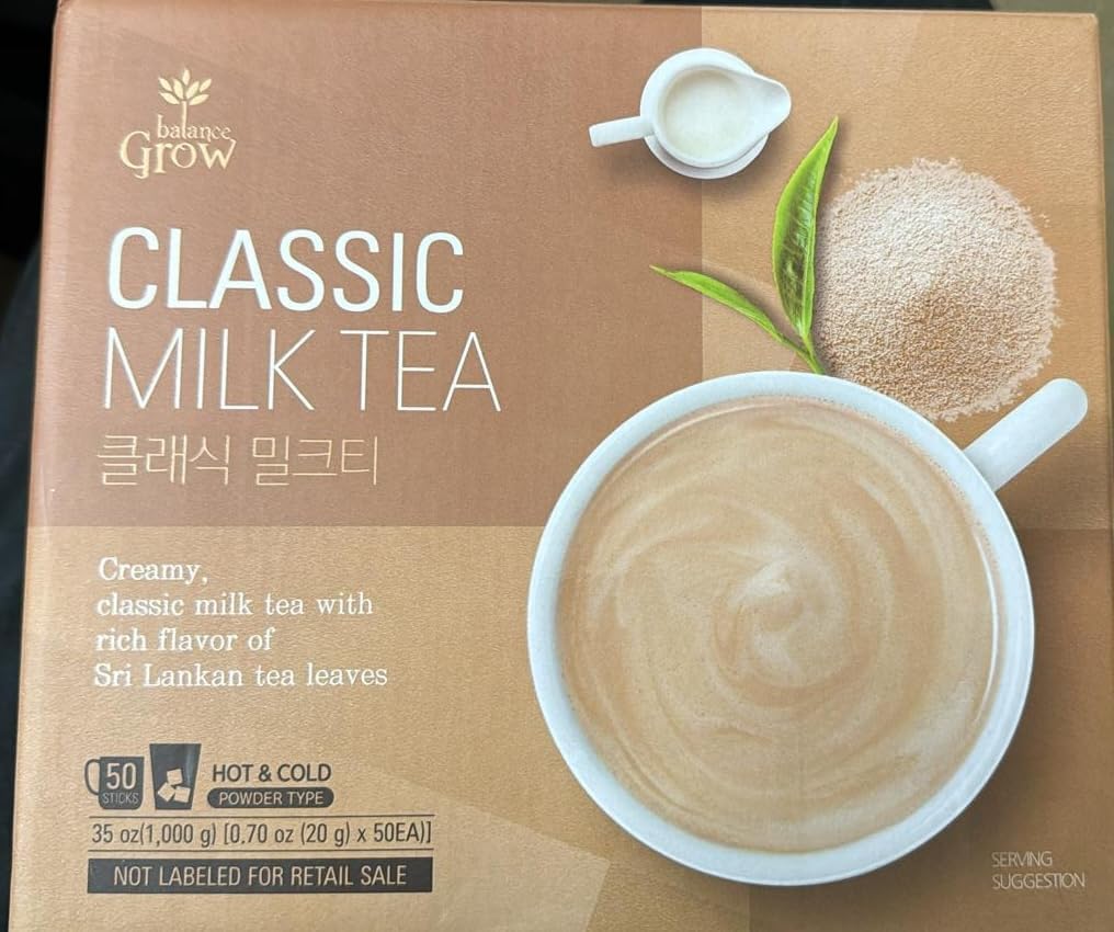Amazon.com : Balance Grow Classic Milk Tea 35 Oz (0.70oz (20 g) x 50 EA ...