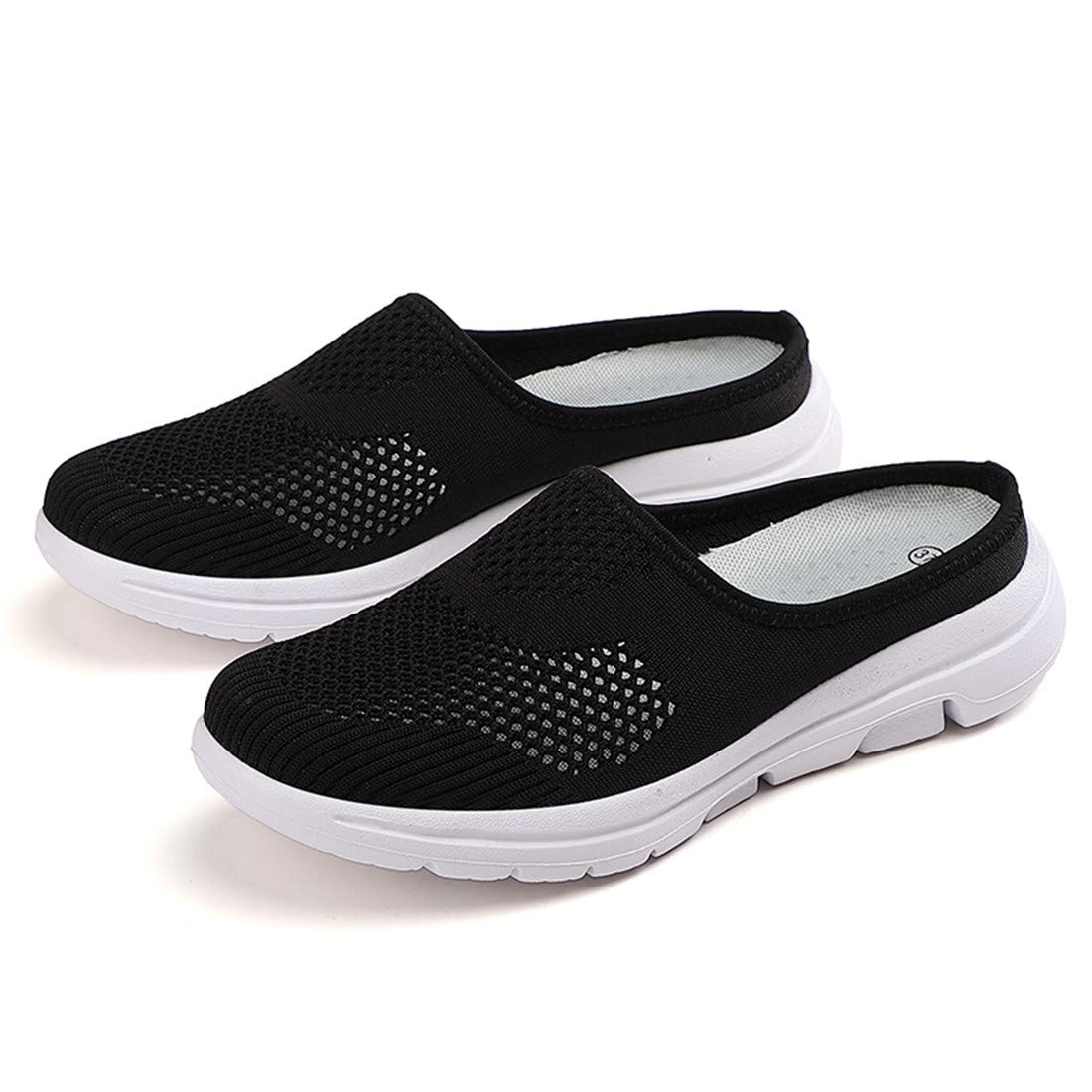 Snapklik.com : Womens Backless Sneakers Mesh Slip-on Mule Shoes ...