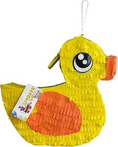 Amazon.com: Piñata de pato amarillo grande de 19 pulgadas Waddle it be ...