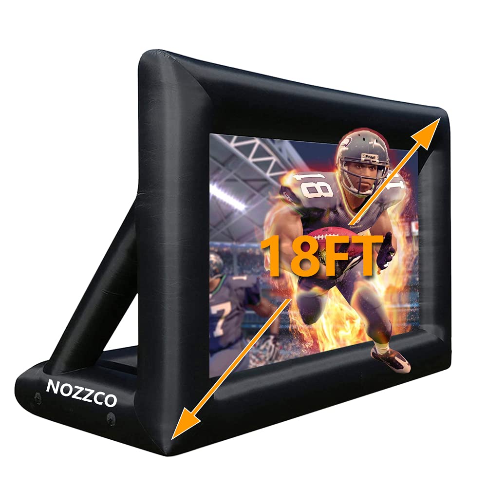 16 FT Outdoor Inflatable Projector Screen -NOZZCO- Portable Giant Movie ...