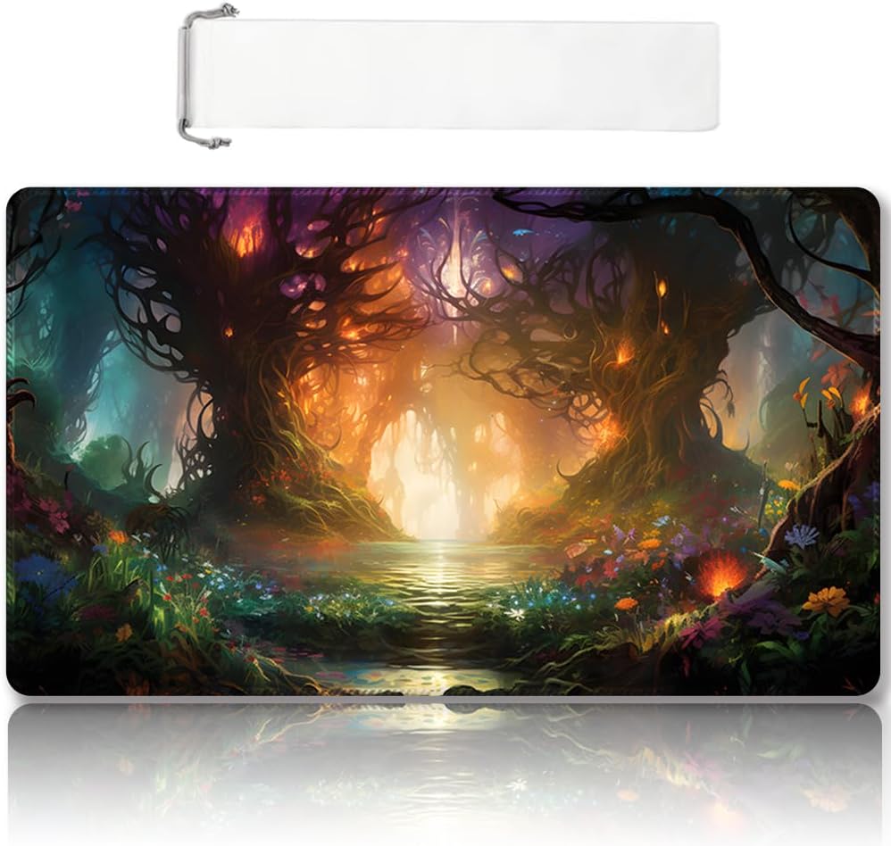 Amazon.com: Premium Stitched MTG Playmat with Zones and Non-Slip Rubber ...