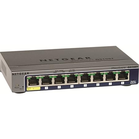 Amazon.com: NETGEAR 8-Port Gigabit Ethernet Smart Switch (GS108T ...