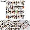 130 PCS Model Train People Passengers, Plastic 1:48 O Scale Painted ...