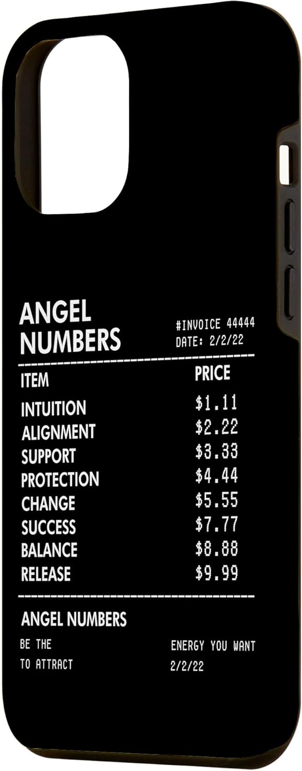 iPhone 14 Pro Max Angel Numbers Recibo 111 222 333 444 Estuche de ...