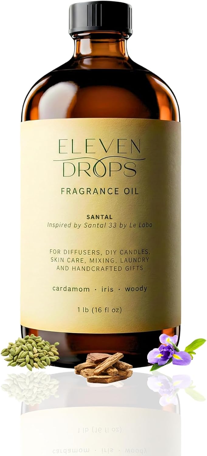 Amazon.com: Eleven Drops Santal Fragrance Oil | Cardamom, Iris & Woody ...