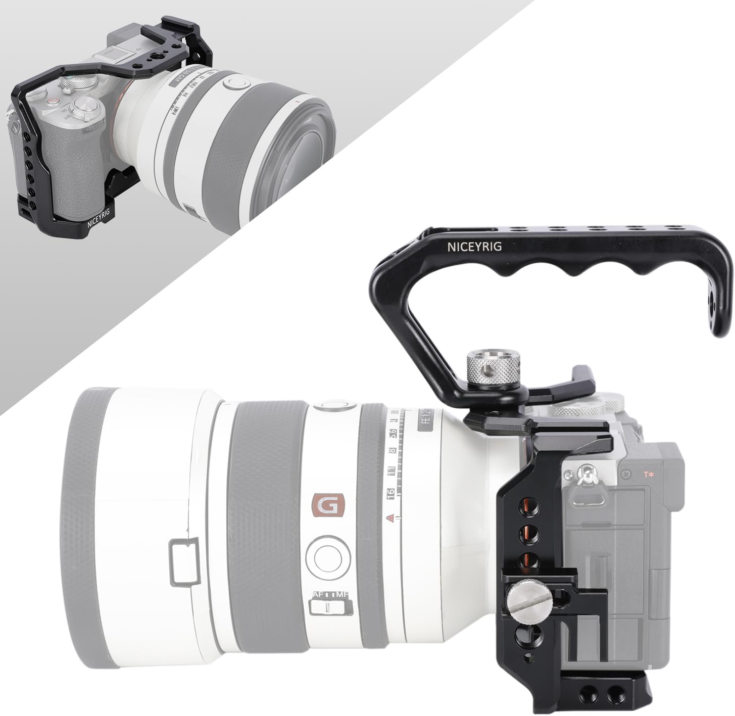 Amazon.com : NICEYRIG Aluminum Cage Kit for Sony Alpha A7Cii A7Cr A7C ...