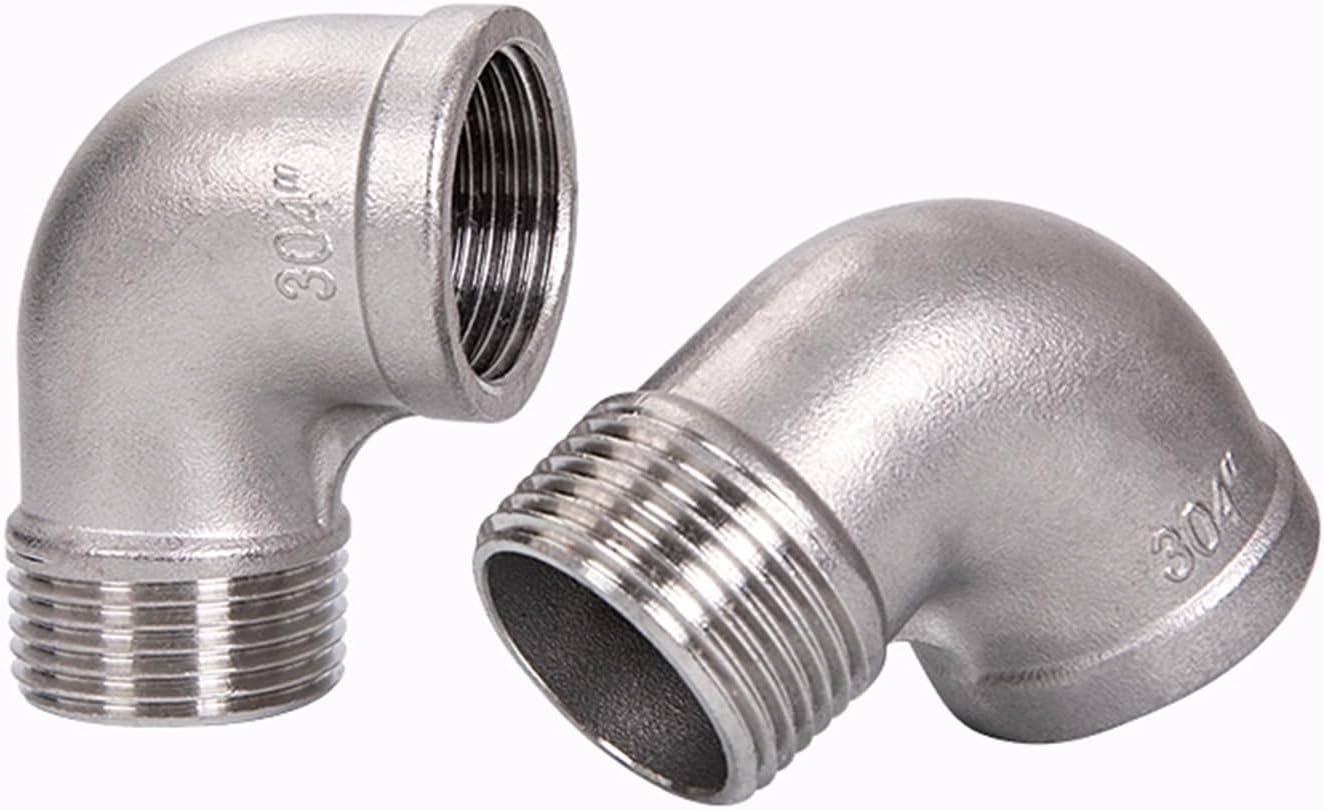 Amazon.co.jp: 水道管配管継手、 304 ステンレス鋼 1/8 "1/4" 3/8" 1/2" 3/4" 1" 1-1/4" 1-1/2" NPT メス - オス コネクタ ...