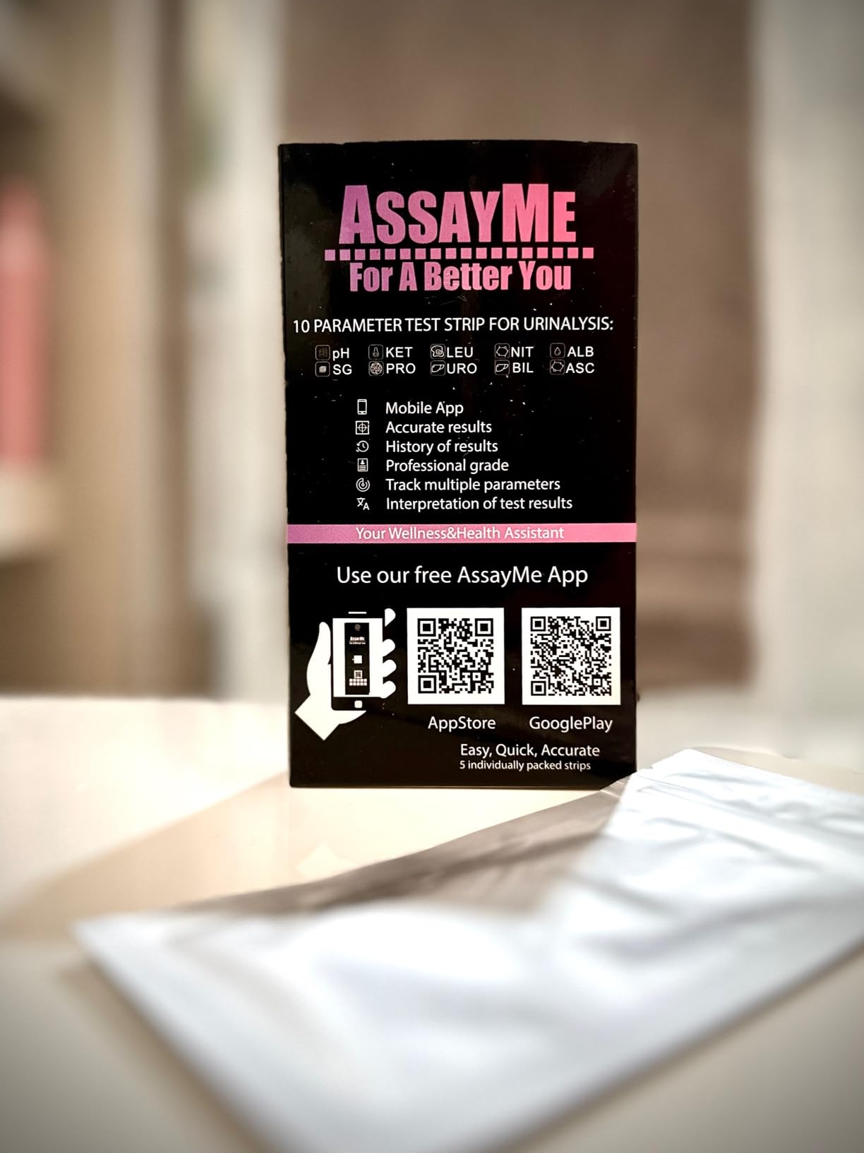 $4/mo - Finance AssayMe Wellness Urine Home Test Strips with Mobile App ...