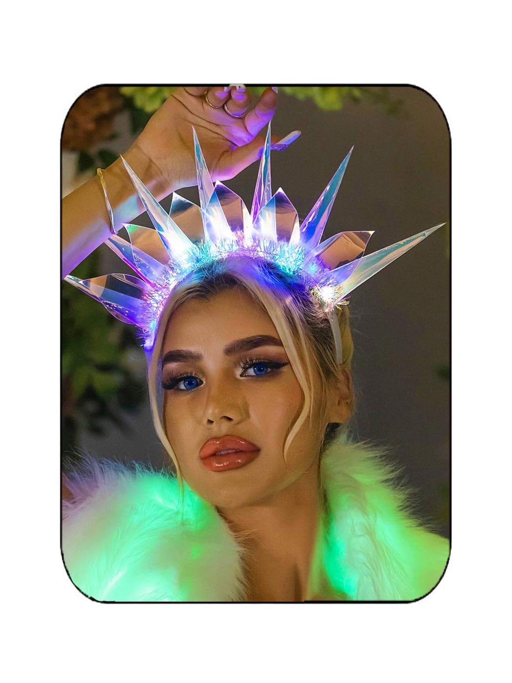 CAKURE Light Up Headband Led Glow Headbands Led Party Concert Headwear ...