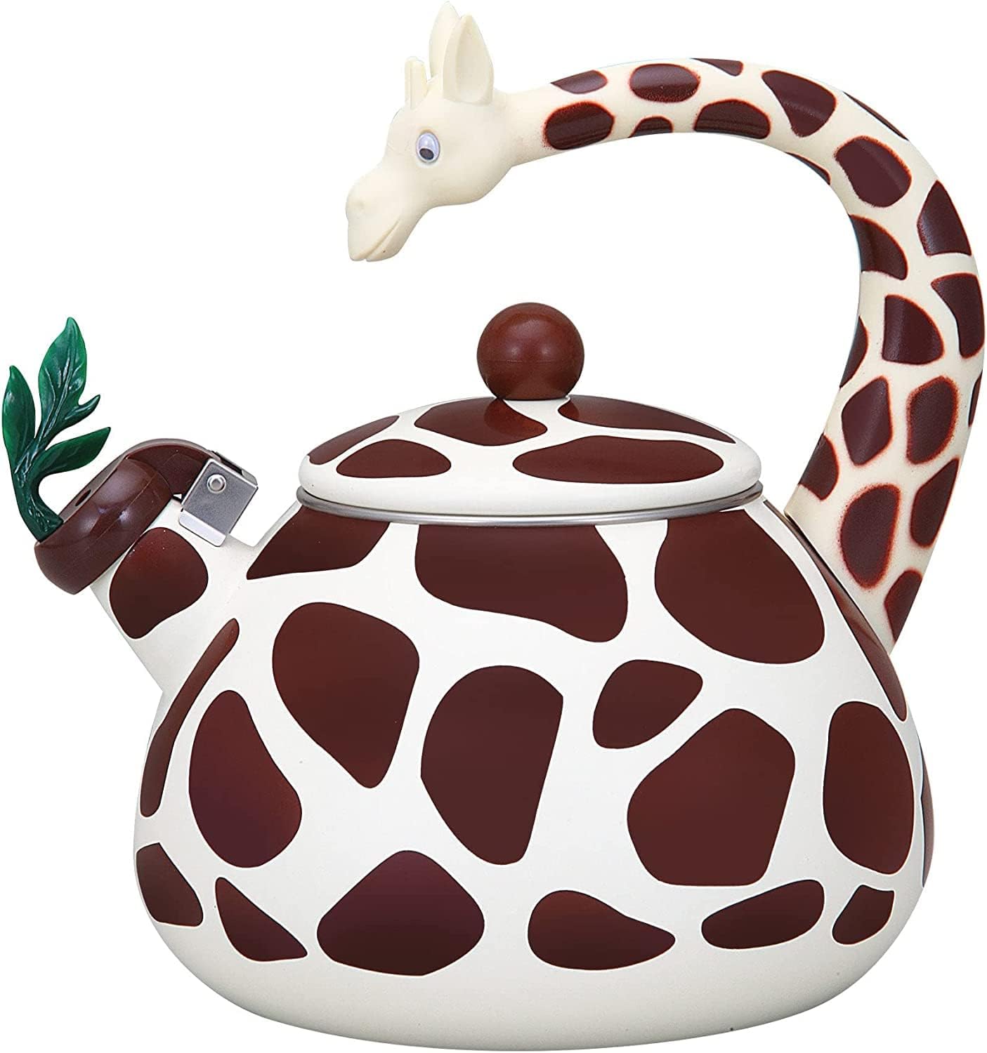 Amazon.com: Trenton Gifts Giraffe Design Whistling Tea Kettle - Enamel ...