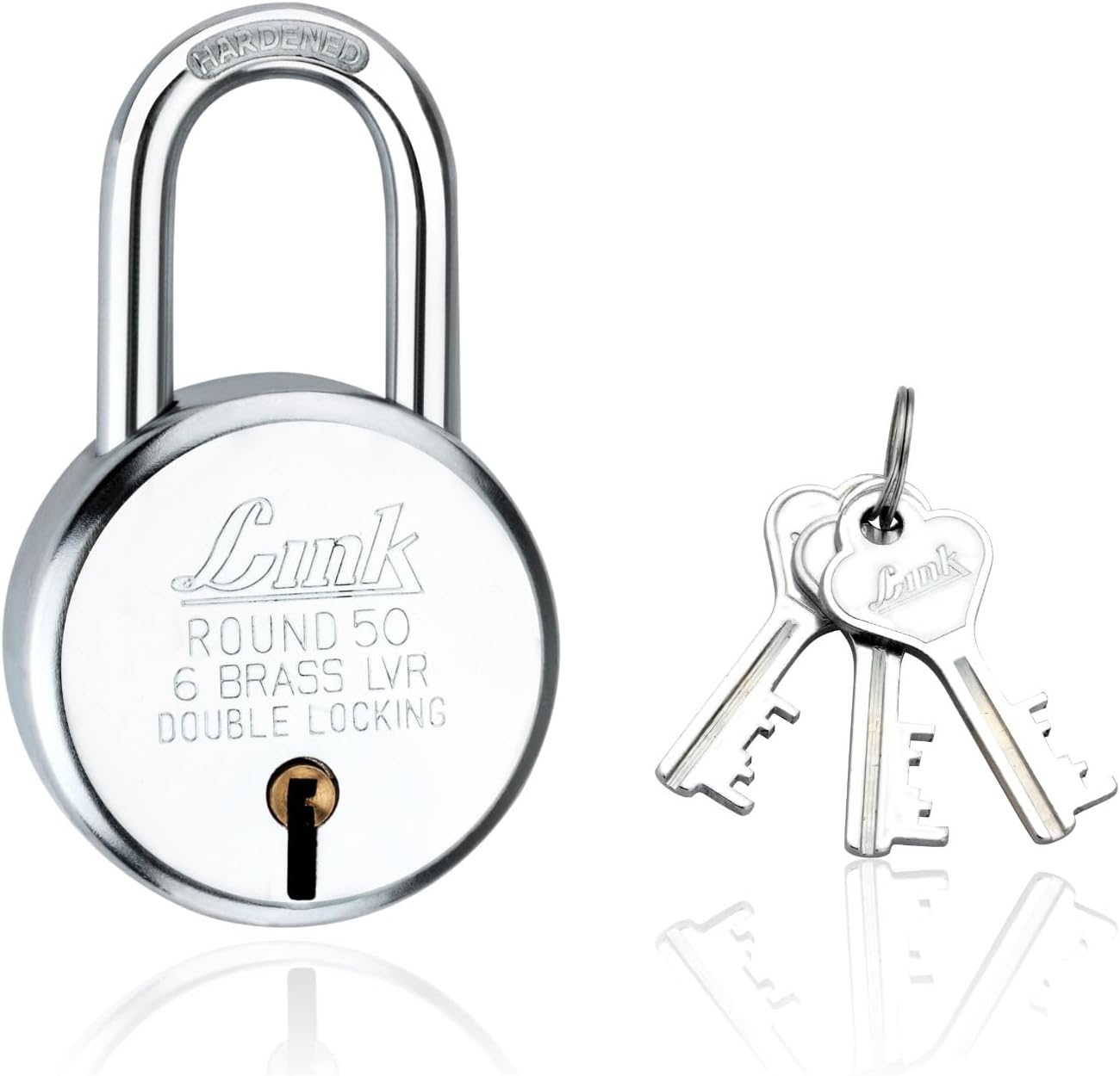 Link Smart 65mm Round Padlock – 7 Levers, Double Locking, Hardened ...