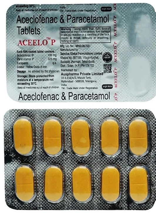 Aceelo P 100/325 - Strip of 10 Tablets : Amazon.in: Health & Personal Care