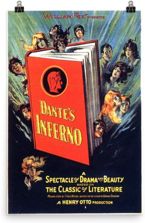 Amazon.com: Vintage Poster - Dante's Inferno 0448 - Enhanced Matte ...