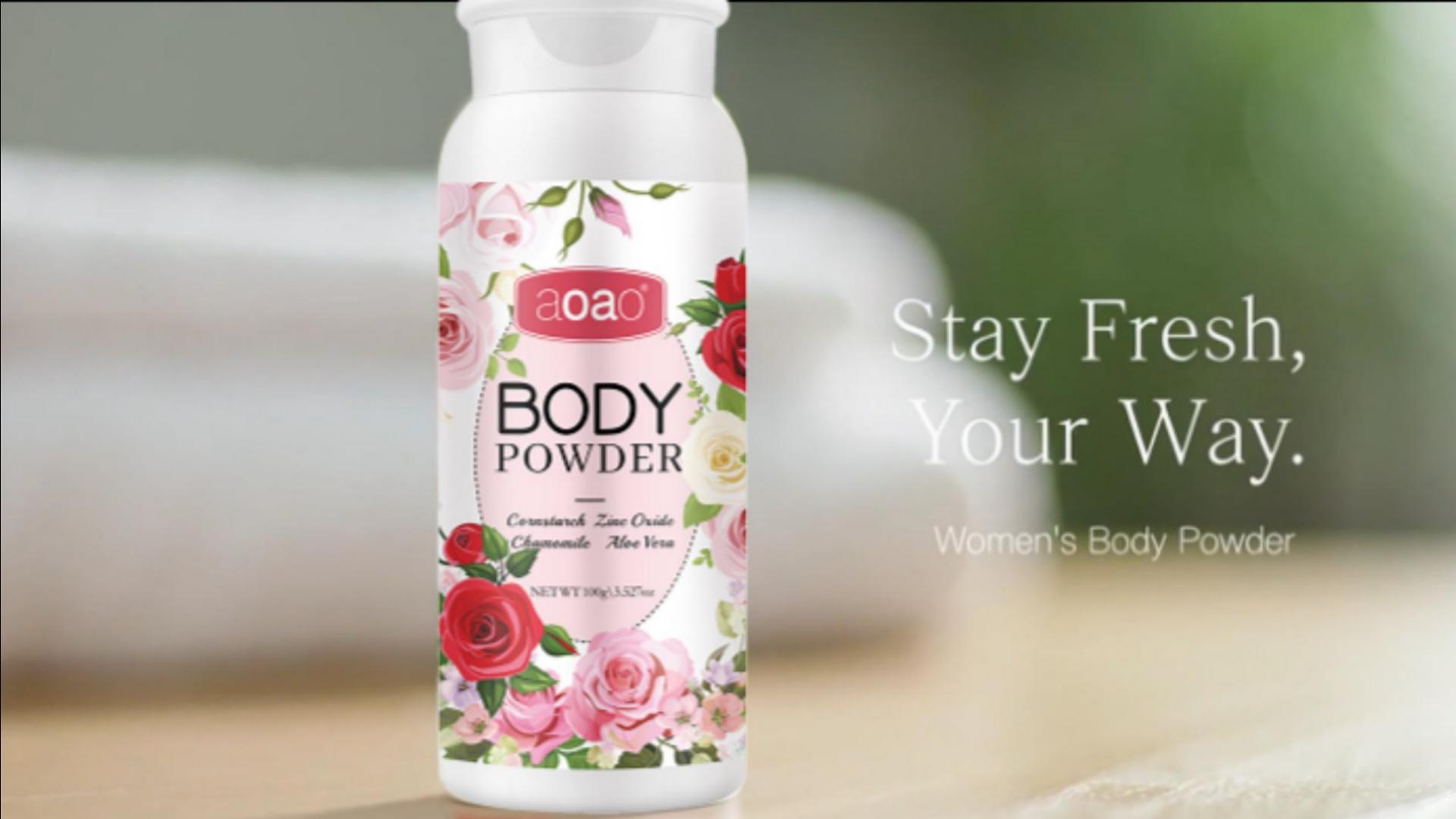 Watch Women's Anti-Chafing Body Powder,Cornstarch for Sweat Absorb on ...