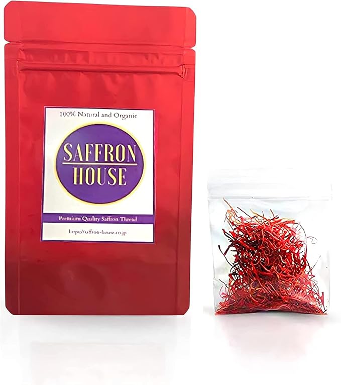 Amazon | 2g【100％オーガニック】サフラン ホール Saffron クーペ 有機栽培 スパイス 合成着色料 合成香料 合成保存料不使用 直輸入 スーパーフード (2g ...
