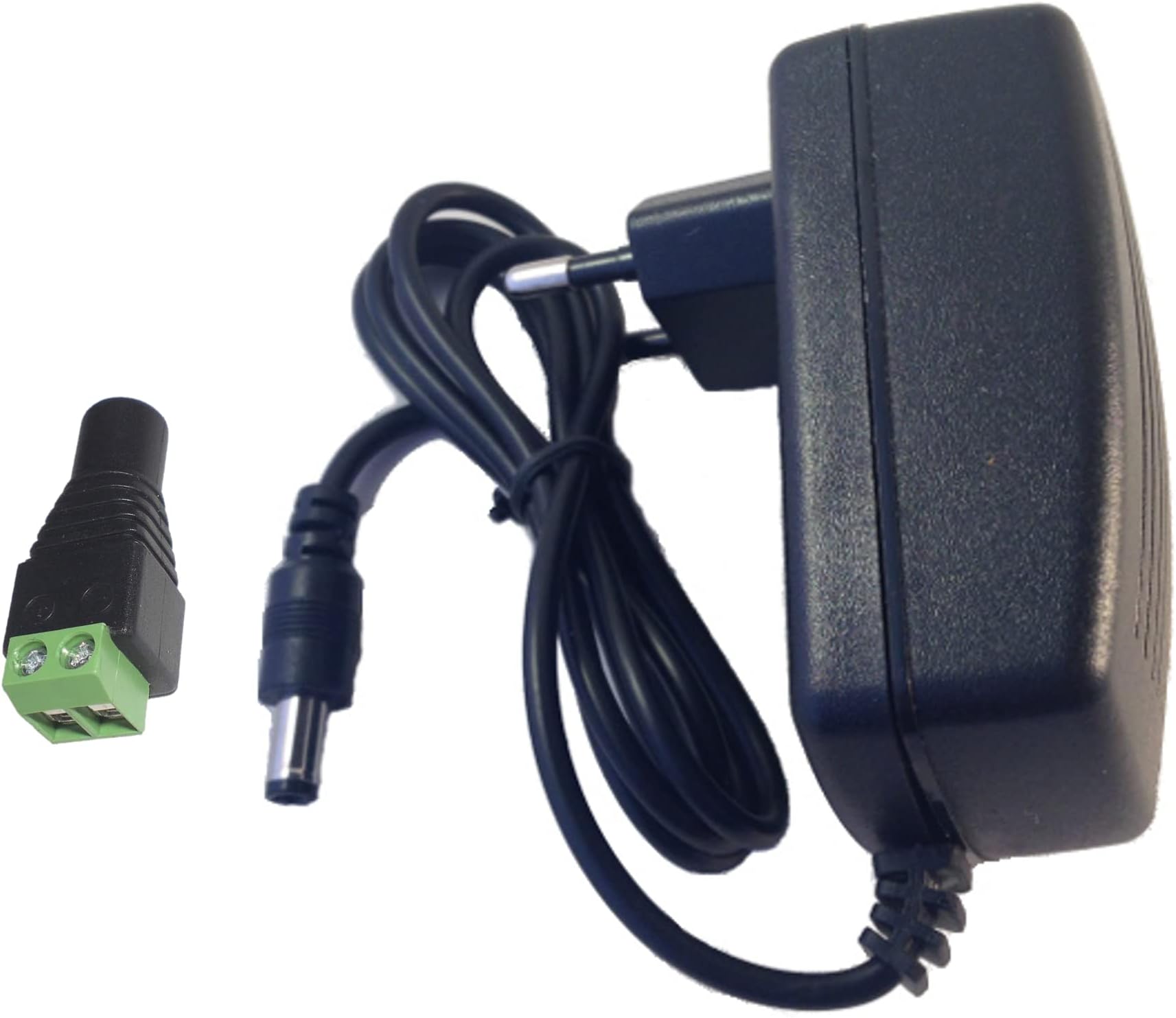 Ahorraluz Trasformatore 12 V DC 2 A 24 W Alimentatore per Strisce LED Alimentazione 220 V -> 12 ...