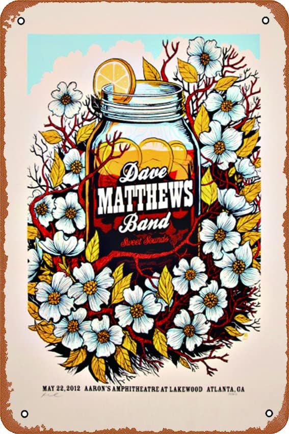 Amazon.com: Dave Matthews Band Sweet Sounds Retro Plaque Metal Tin Sign ...