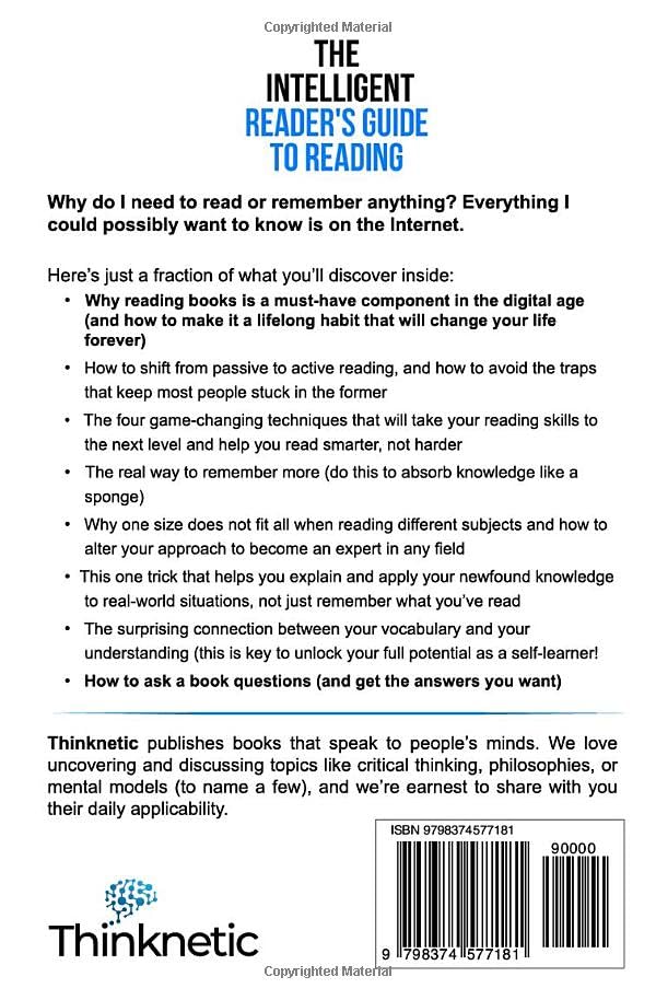 Snapklik.com : The Intelligent Readers Guide To Reading: How To Read A ...