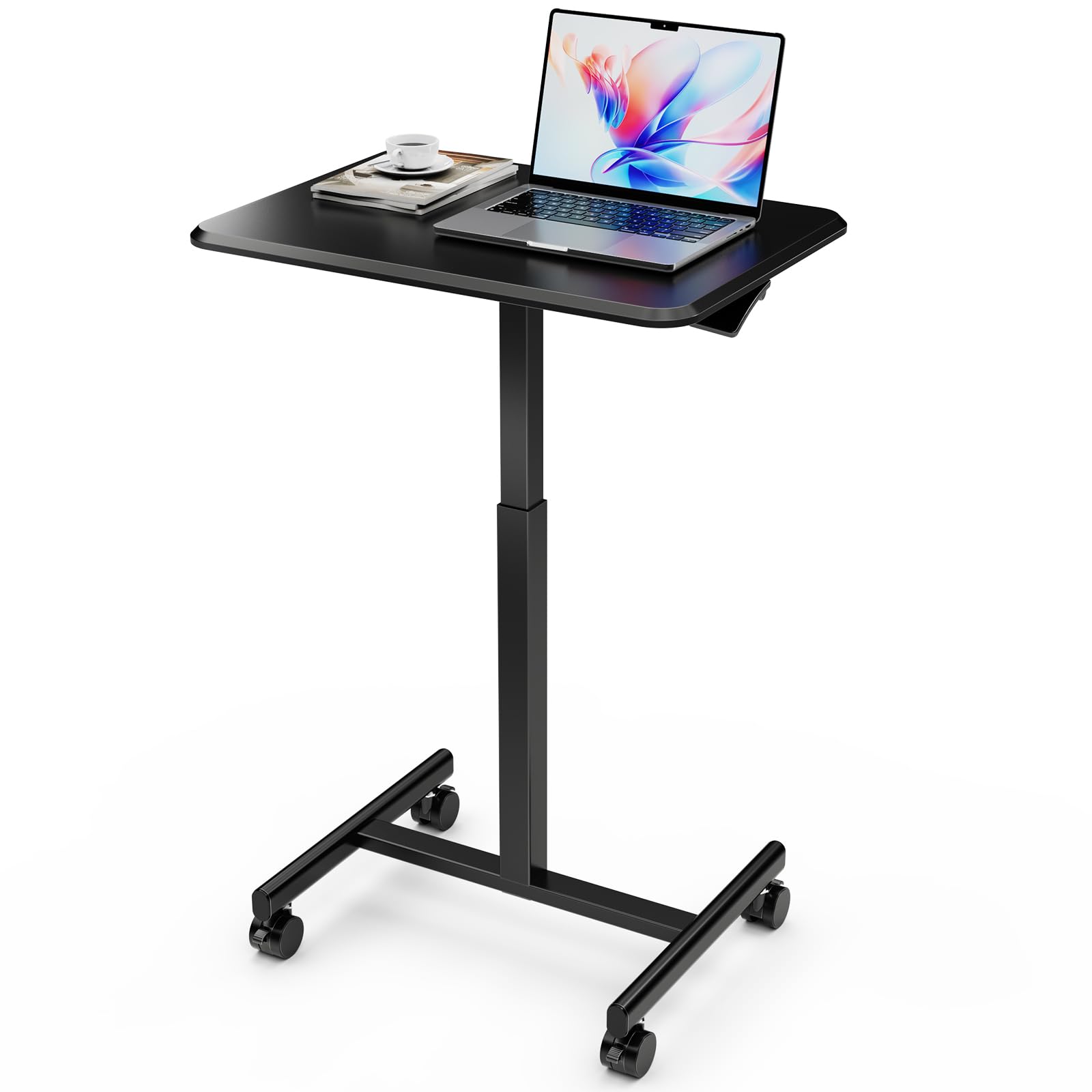 Amazon.com: Simple Deluxe Standing Desk Small Rolling Desk with ...