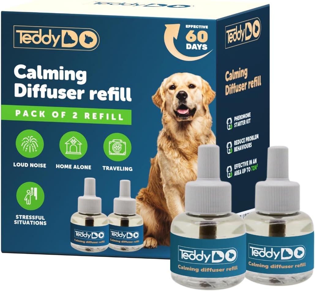 TeddyDo Calming Diffuser Refill for Dogs| Pack of Two| 60 Days Kit ...