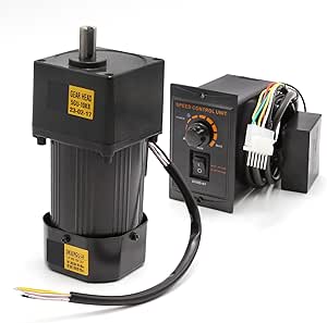 90W 10K 110V Adjustable Variable Gear Reducer Motor with Speed ...