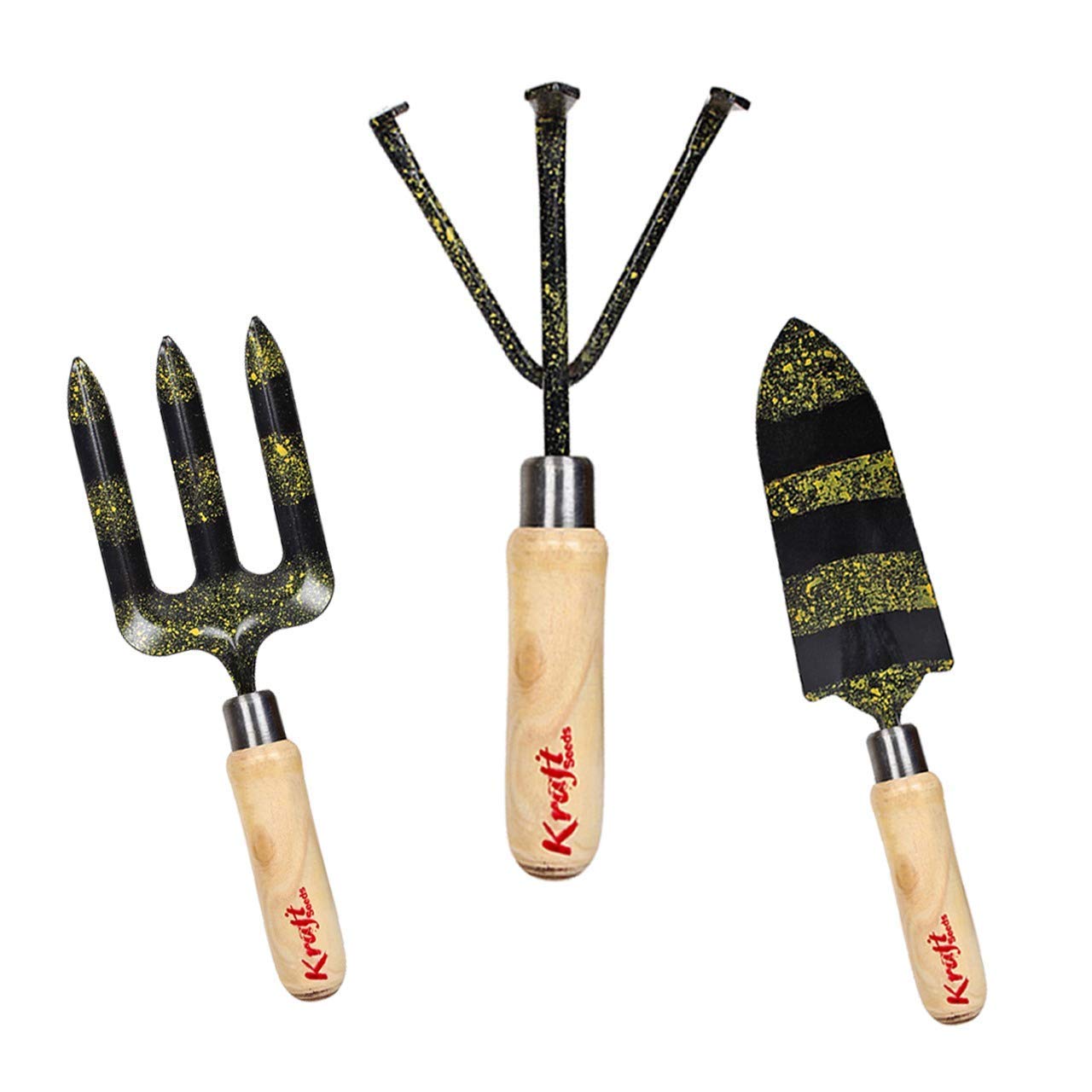 Kraft Seeds! 3pc Gardening Tools Set of Trowel, Cultivator and Fork by ...