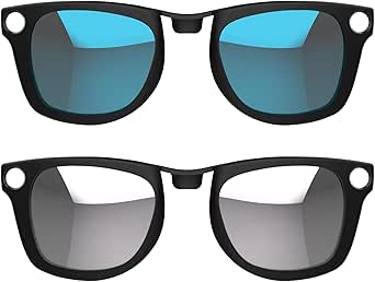 HIBLOKS 2Pcs Polarized Clip for Ray-Ban Meta Wayfarer RW4008 Smart ...