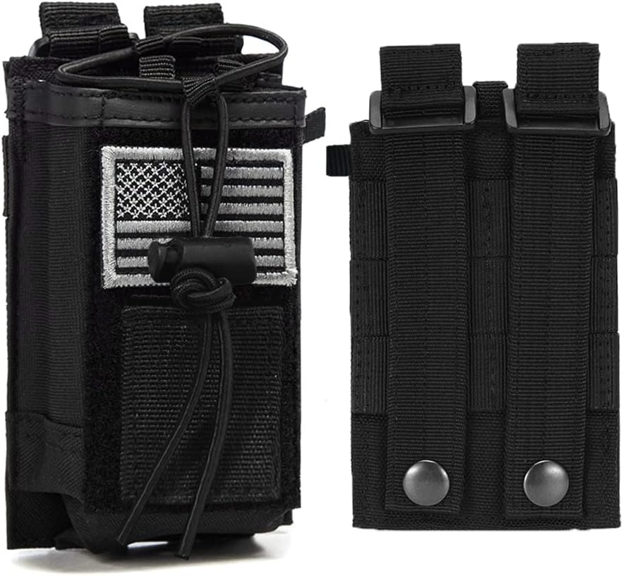 Amazon.com: Molle Radio Pouch Radio Holster Tactical Radio Holder Duty ...