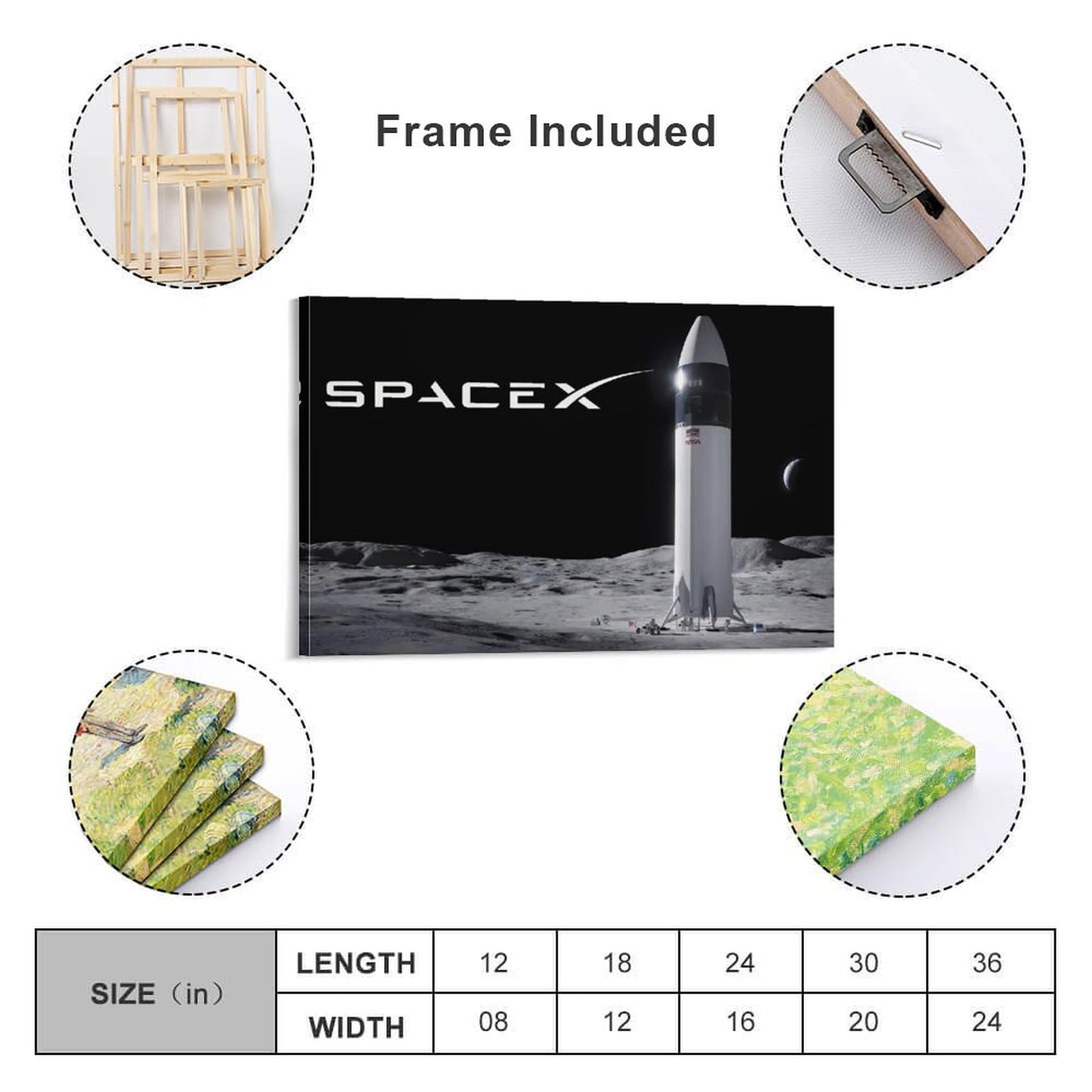 Afiche De Spacex SpaceX Poster Rocket Starship To Explore The Universe