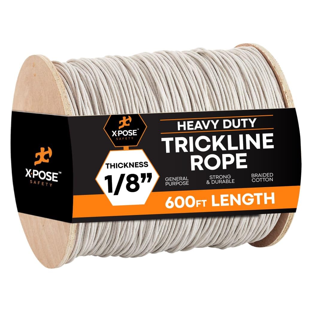 Snapklik.com : White Unglazed Trickline Rope - 600 Ft X 1/8 Inch ...