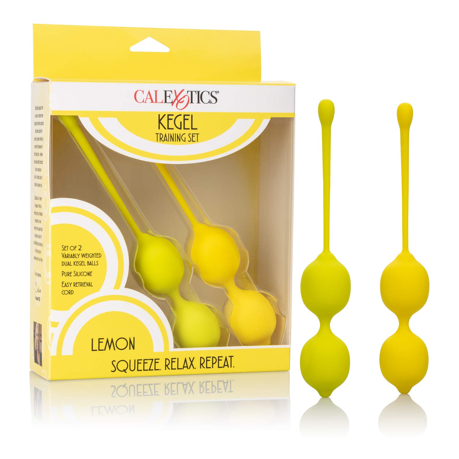 Amazon.com: CalExotics Kegel Training Set Lemon : Health & Household