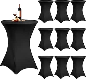 Amazon.com: 10 Pack 32"x43" Cocktail Spandex Stretch Square Corners ...