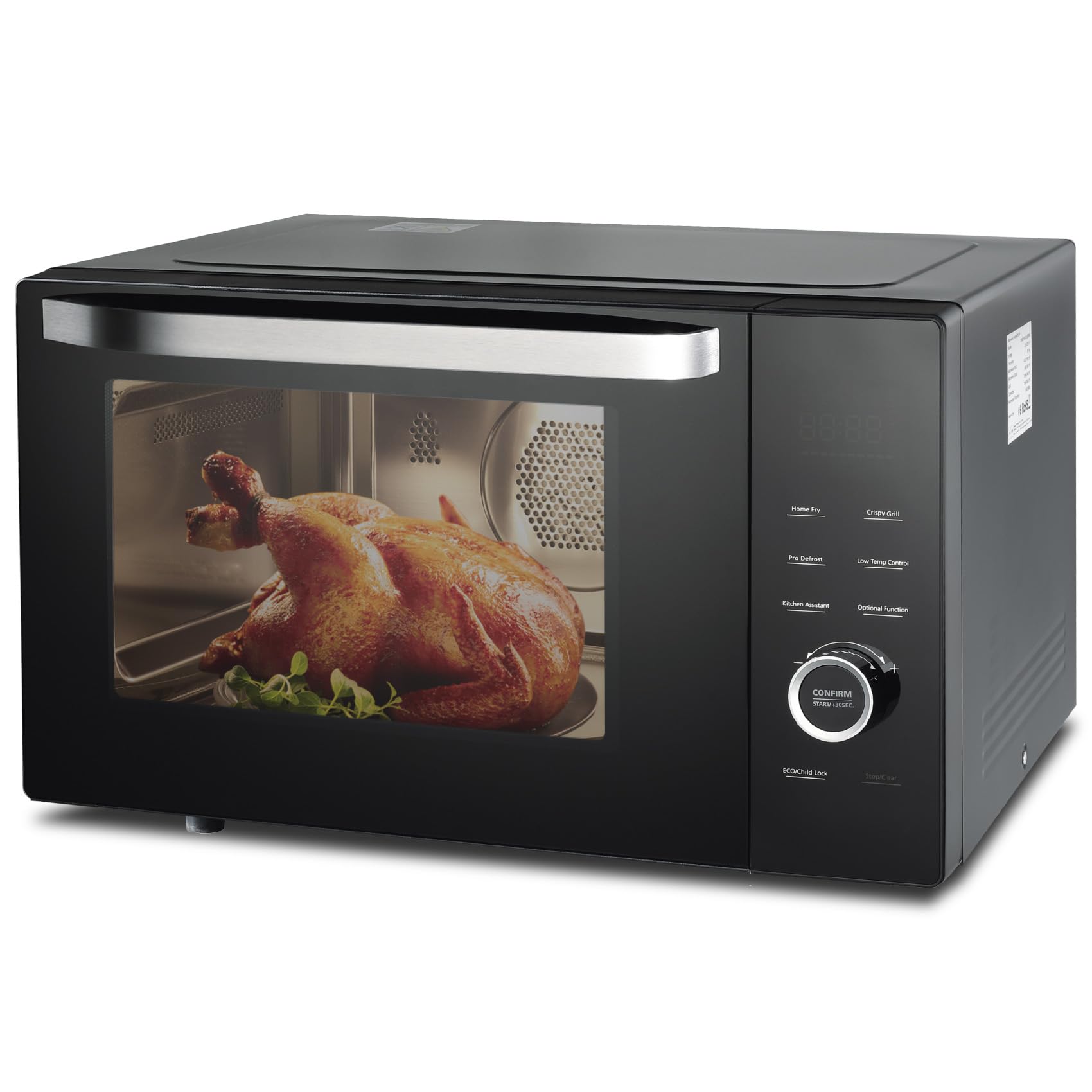 Techomey Combination Microwave Oven and Grill 34L, 1000W Microwave ...