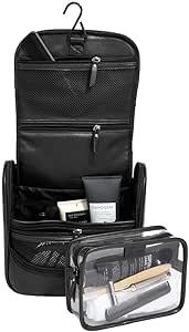 Stackers Black Hanging Wash Bag : Amazon.co.uk: Fashion