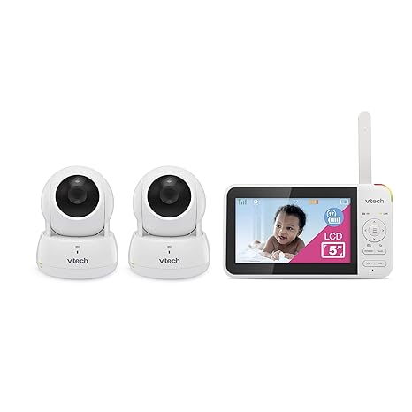 Amazon.com: VTech VM924-2 Remote Pan-Tilt-Zoom 2-cam Video Monitor, 5 ...