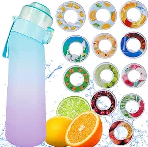Amazon.com: Sports Air Scent Water Bottle with 12 Fruit Flavor Pods, 22oz/650ML BPA Free, Sugar ...