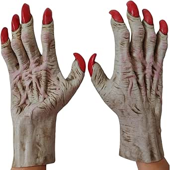 Amazon.com: Starsouce Halloween Horror Demon Hand Gloves - Latex ...